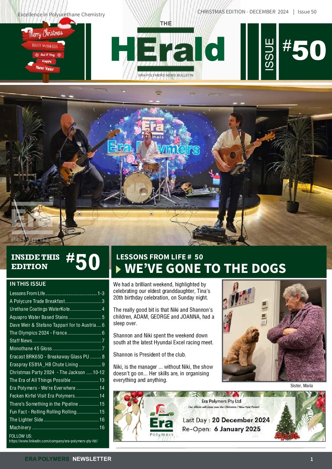Issue 50 December 2024 Online Edition – Era Polymers